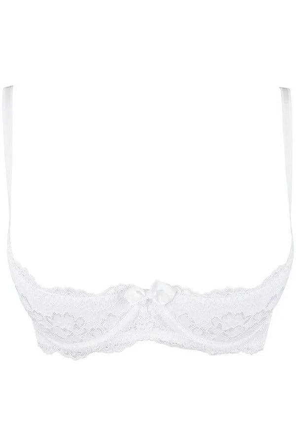 White open bra V-9821 with underwire by Axami